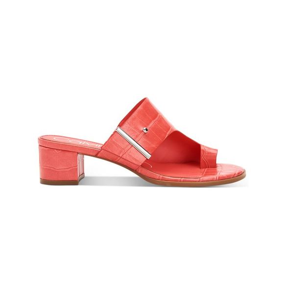Calvin Klein | Shoes | Calvin Klein Womens Coral Croc Daria Toe Block ...